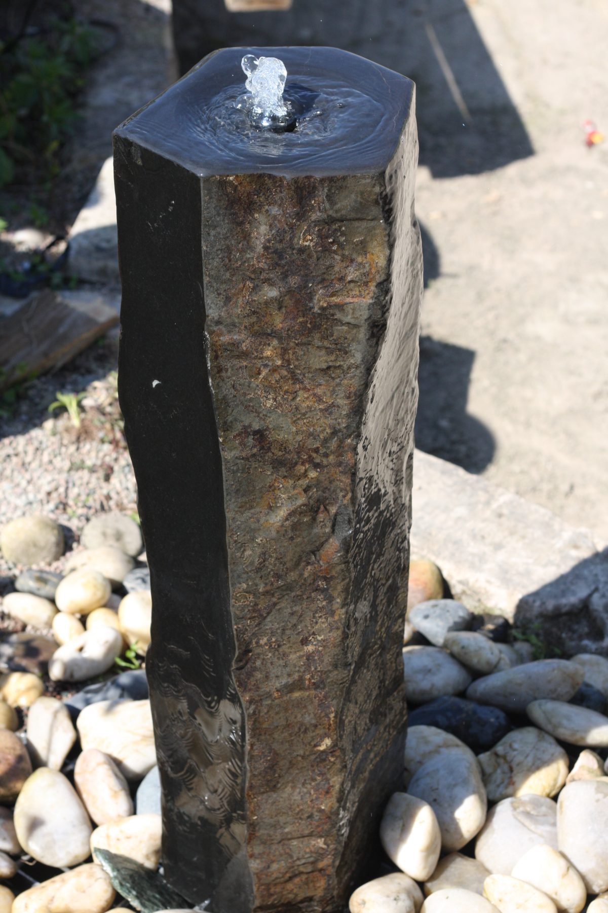 Drilled basalt fountain 70cm - Ornamental Classics