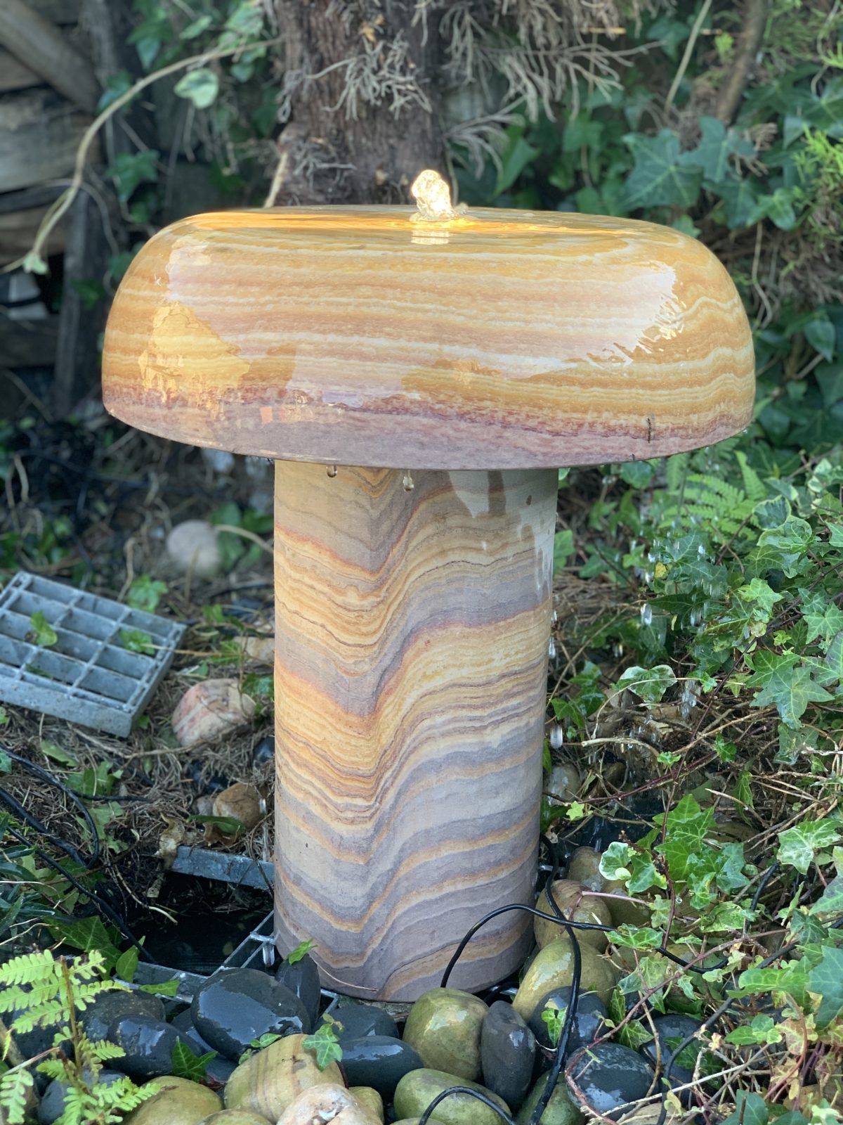 Sandstone Bowl with Large Plinth - Ornamental Classics