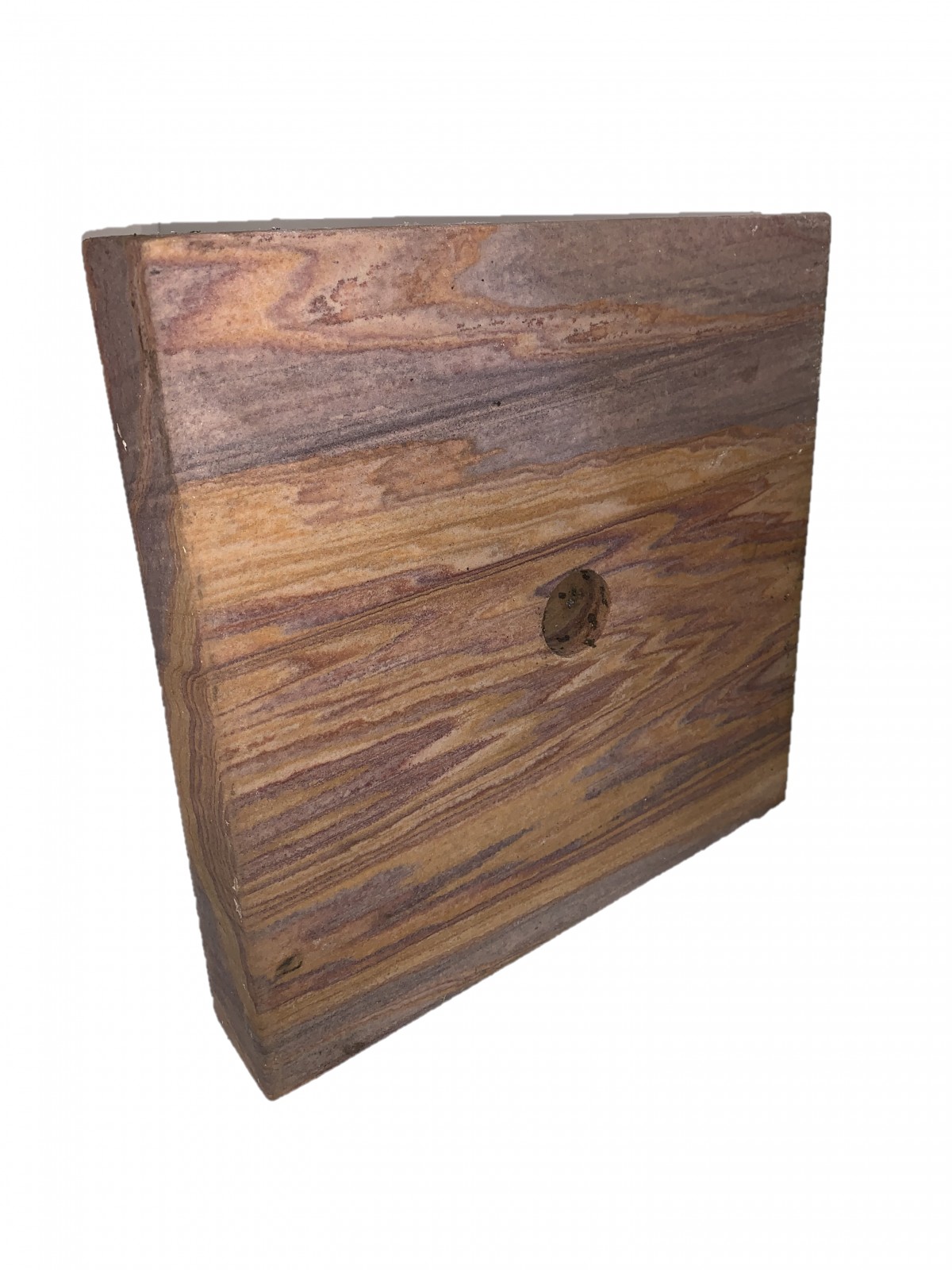 Rainbow sandstone square plinth - Ornamental Classics