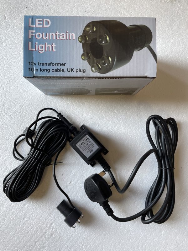 6 LED light with Low Voltage Water Feature Transformer - Ornamental ...