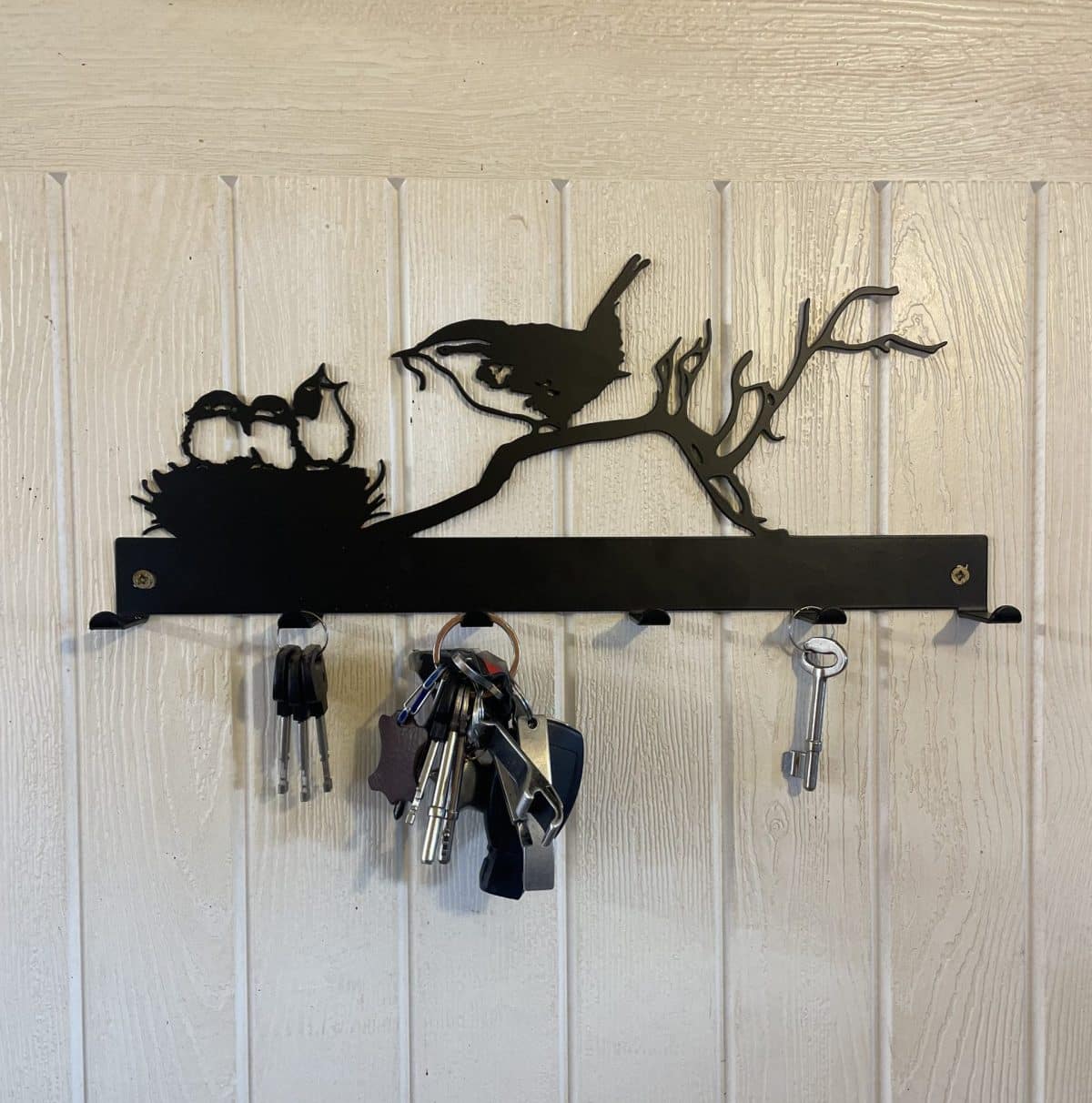 Key & Tool hooks- Wren & Chicks - Ornamental Classics
