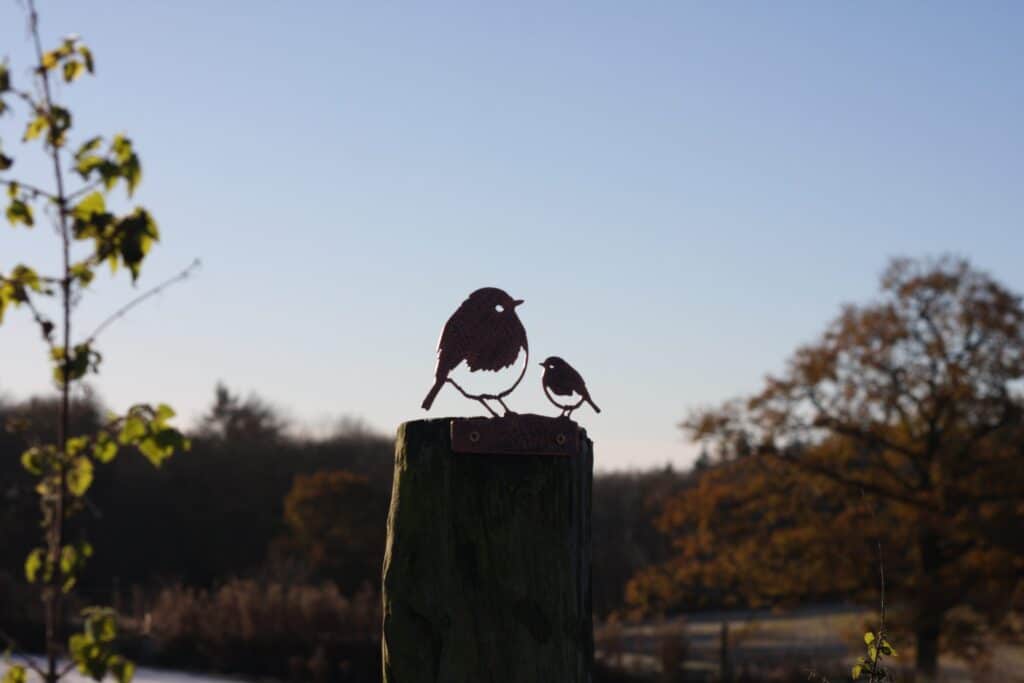 Robin & Chick Fence Topper - Ornamental Classics