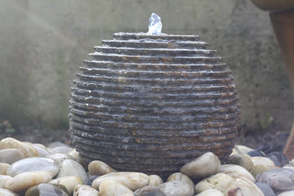 Rustic Black Limestone 30cm Sphere - Ornamental Classics