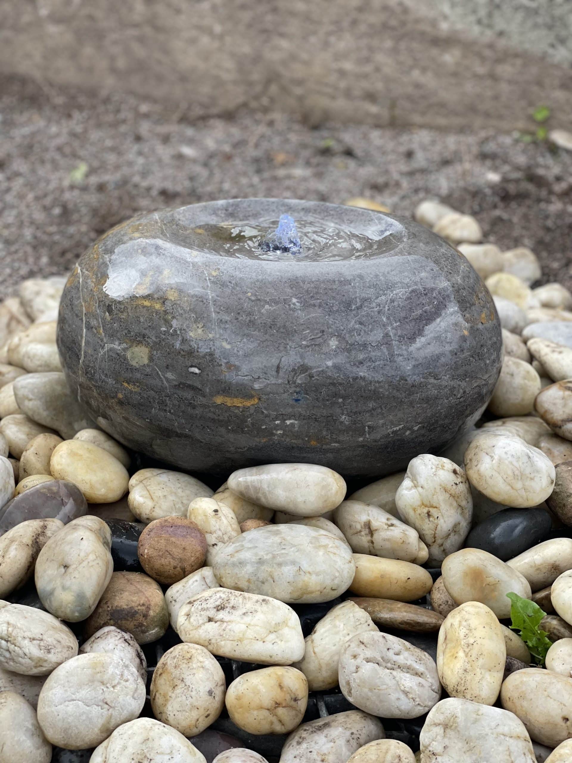 Granite sphere Pinky - flamed surface 35cm - Ornamental Classics