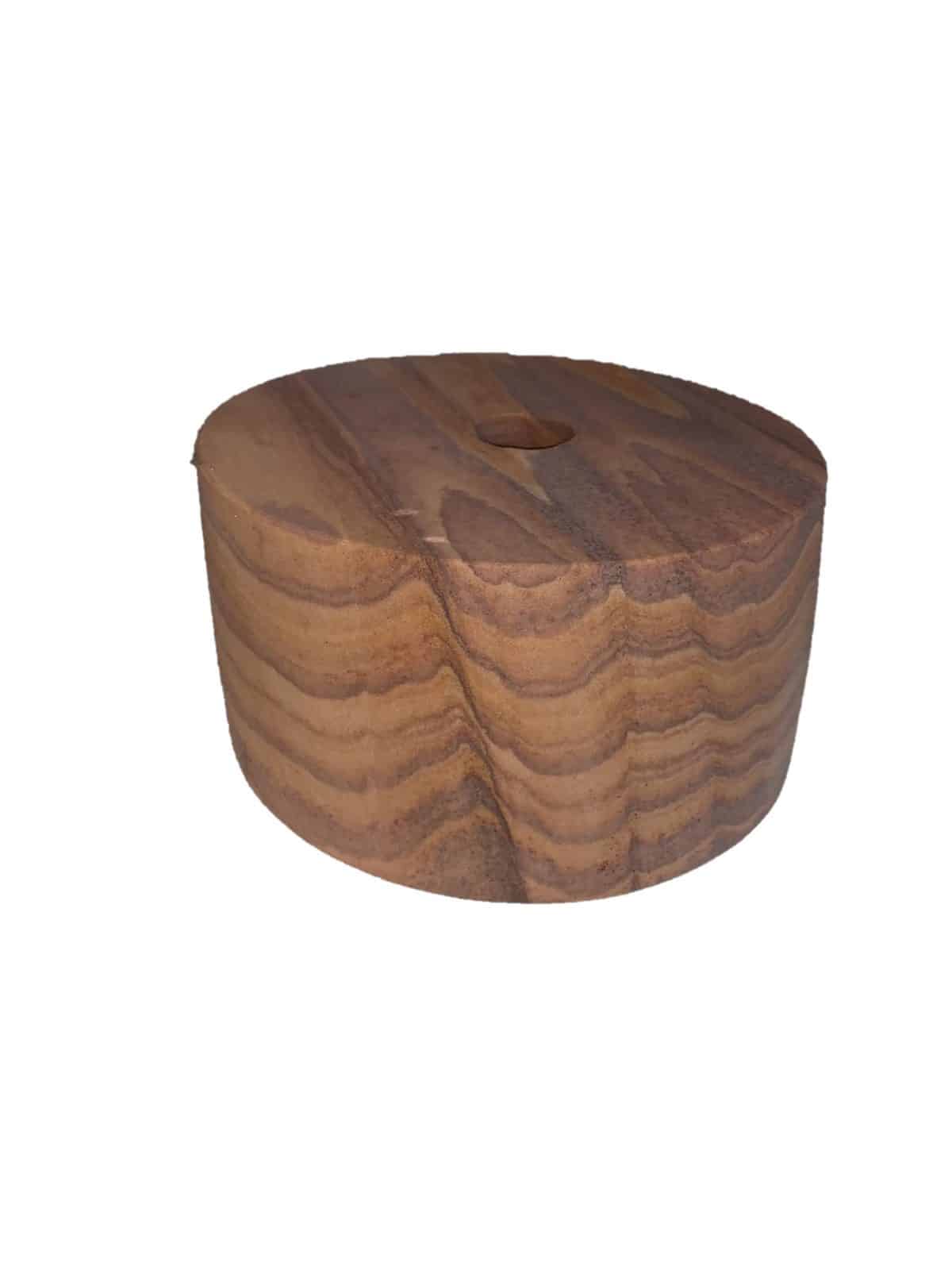 Rainbow sandstone round plinth - Ornamental Classics