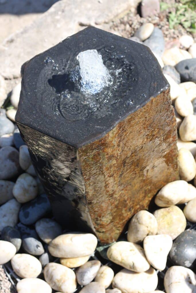 Drilled Basalt Fountain 50cm - Ornamental Classics