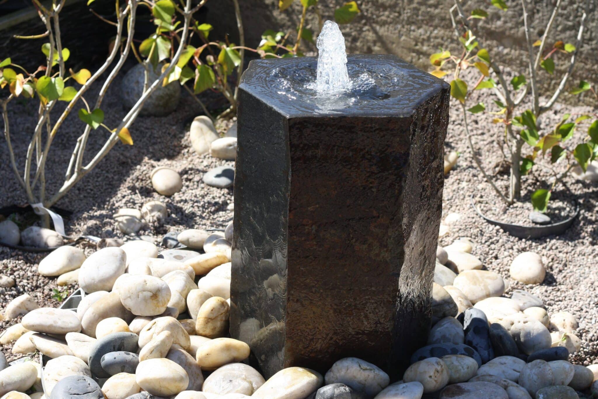 Drilled basalt fountain 40cm - Ornamental Classics