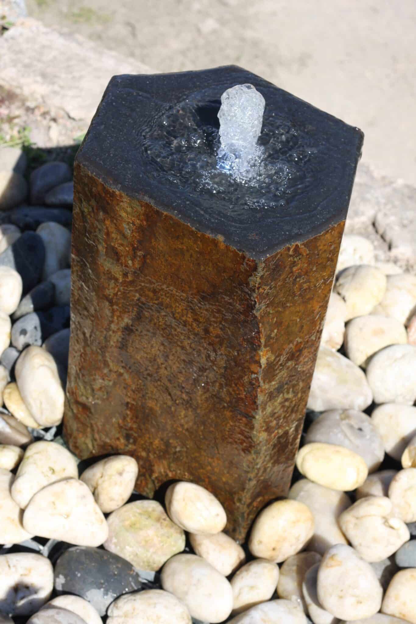 Drilled basalt fountain 40cm - Ornamental Classics