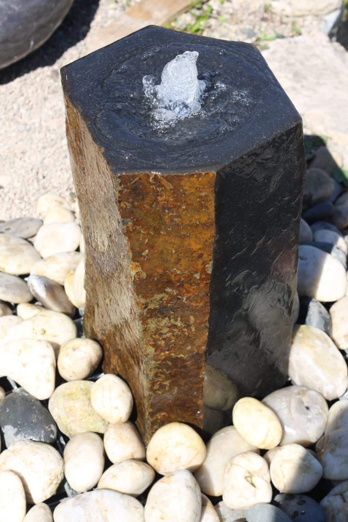 Drilled basalt fountain 40cm - Ornamental Classics