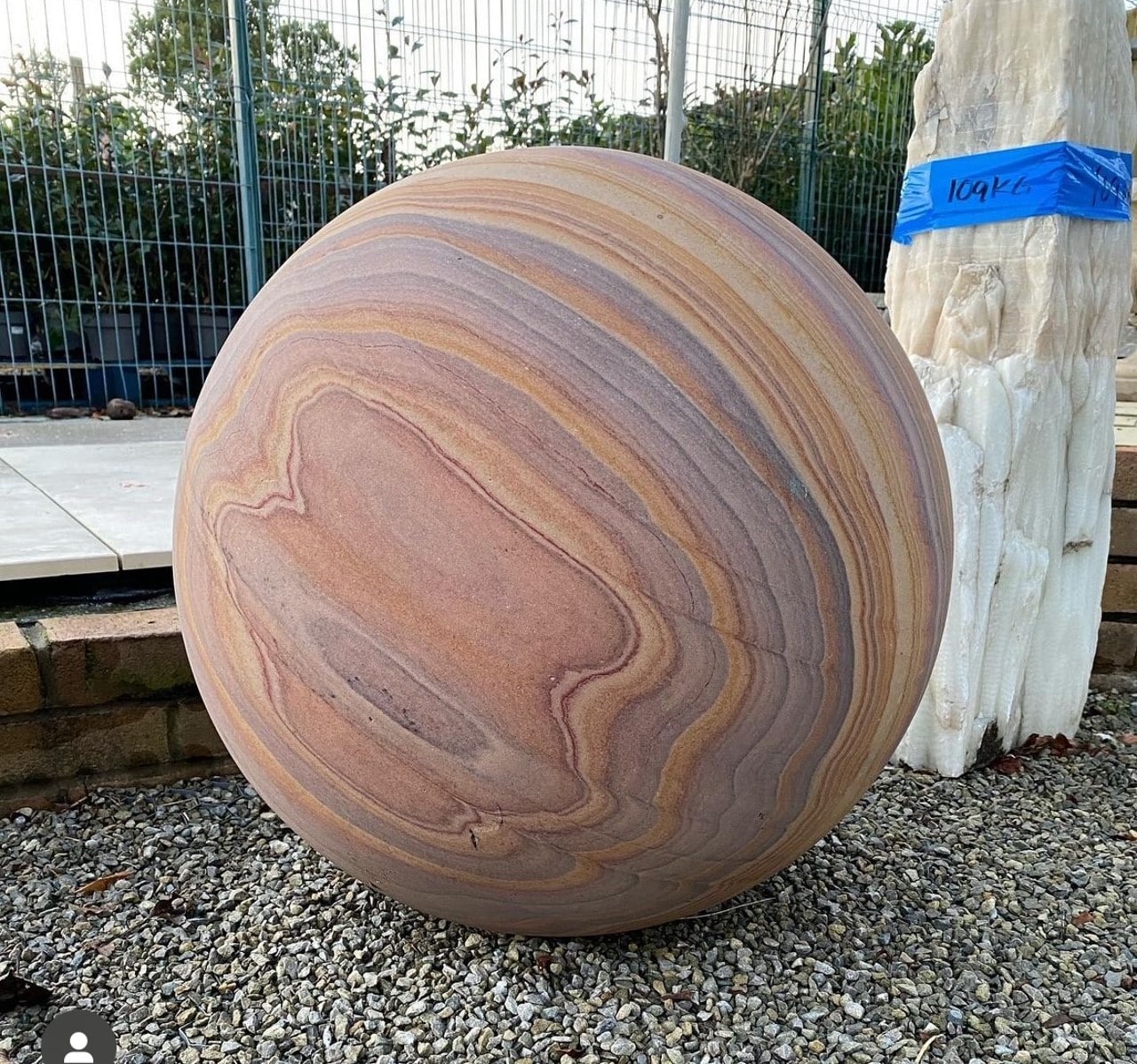 Undrilled Rainbow Sandstone Sphere's - 60cm - Ornamental Classics