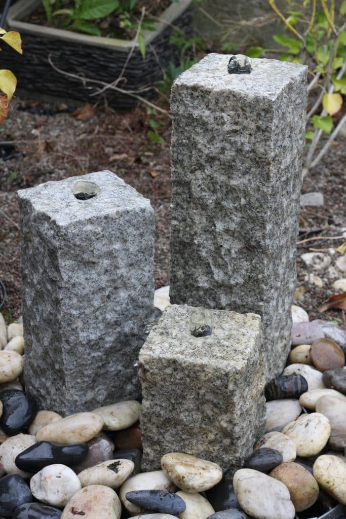 Set of 3 Granite Columns - Ornamental Classics