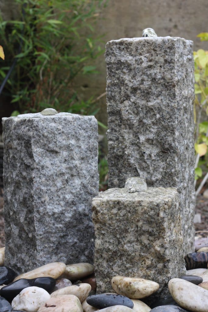 Set of 3 Granite Columns - Ornamental Classics