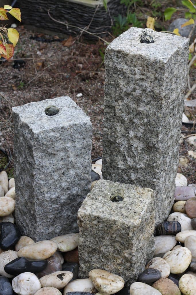 Set of 3 Granite Columns - Ornamental Classics