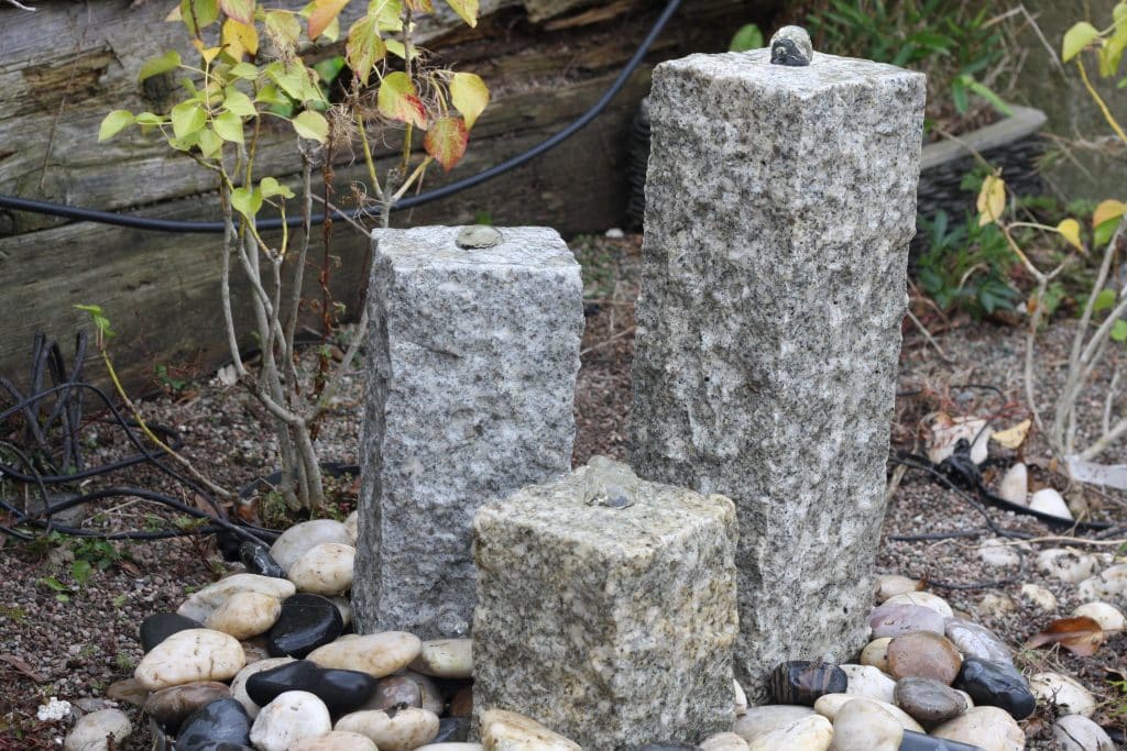 Set of 3 Granite Columns - Ornamental Classics