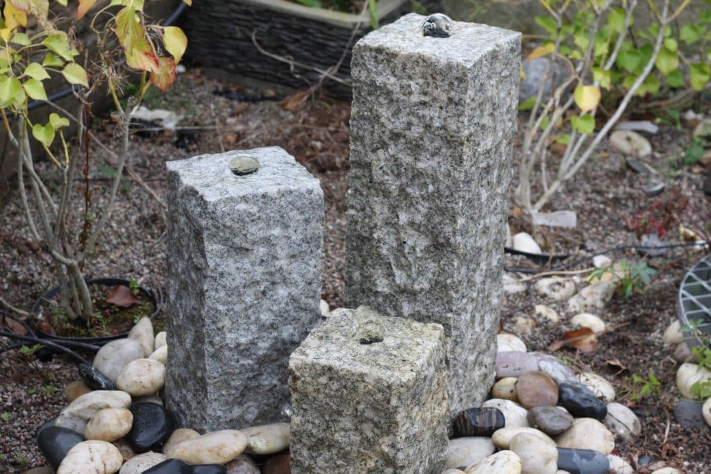 Set of 3 Granite Columns - Ornamental Classics