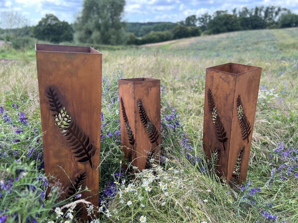 Fern Leaf Columns | Set of 3 - Ornamental Classics