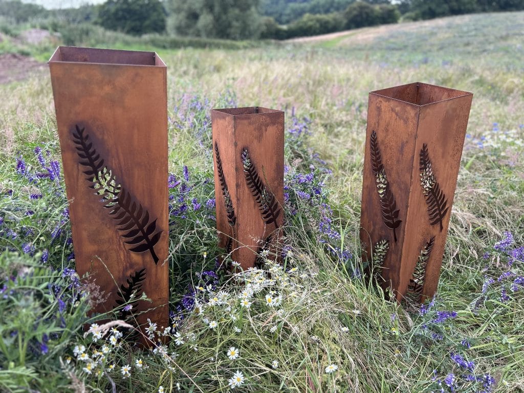 Fern Leaf Columns | Set of 3 - Ornamental Classics