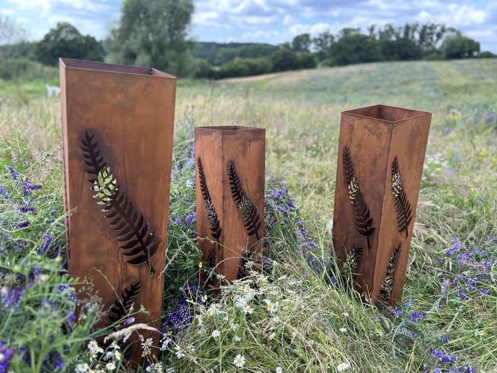 Fern Leaf Columns | Set of 3 - Ornamental Classics